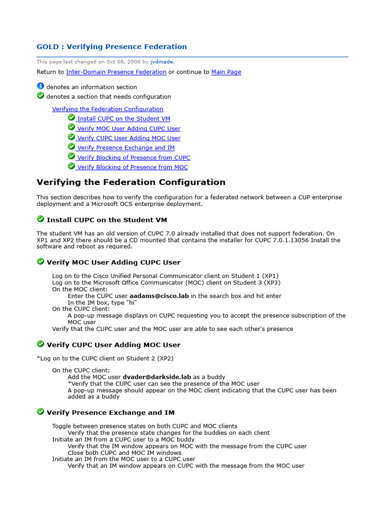 Inter Domain Presence Federation Part 6 | PDF | Software Engineering | Microsoft