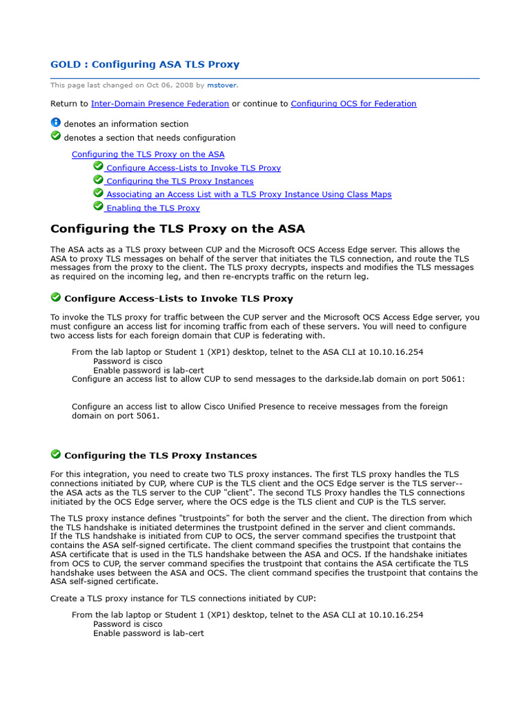 Inter Domain Presence Federation Part 4 | PDF | Transport Layer Security | Proxy Server