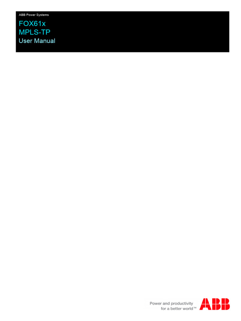 1KHW028618 FOX61x MPLS TP r6b - pc3 | PDF | Networking | Multiprotocol ...