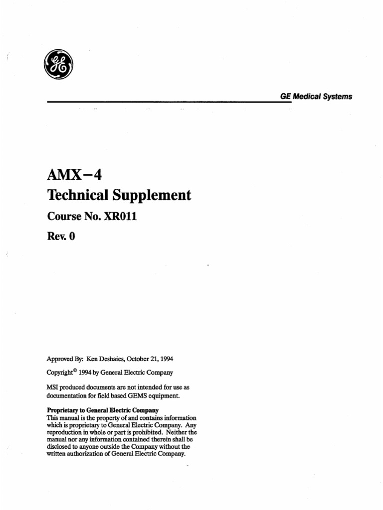 AMX Supplement | PDF