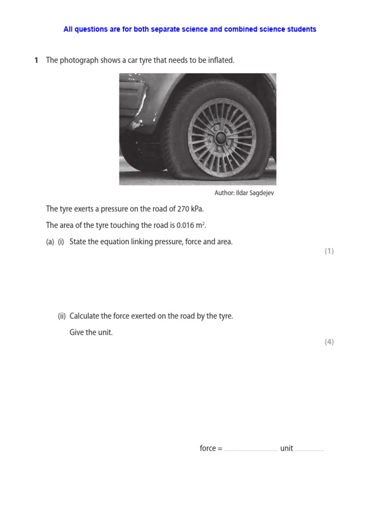 Density and Pressure 4 QP | PDF | Atmosphere Of Earth | Density