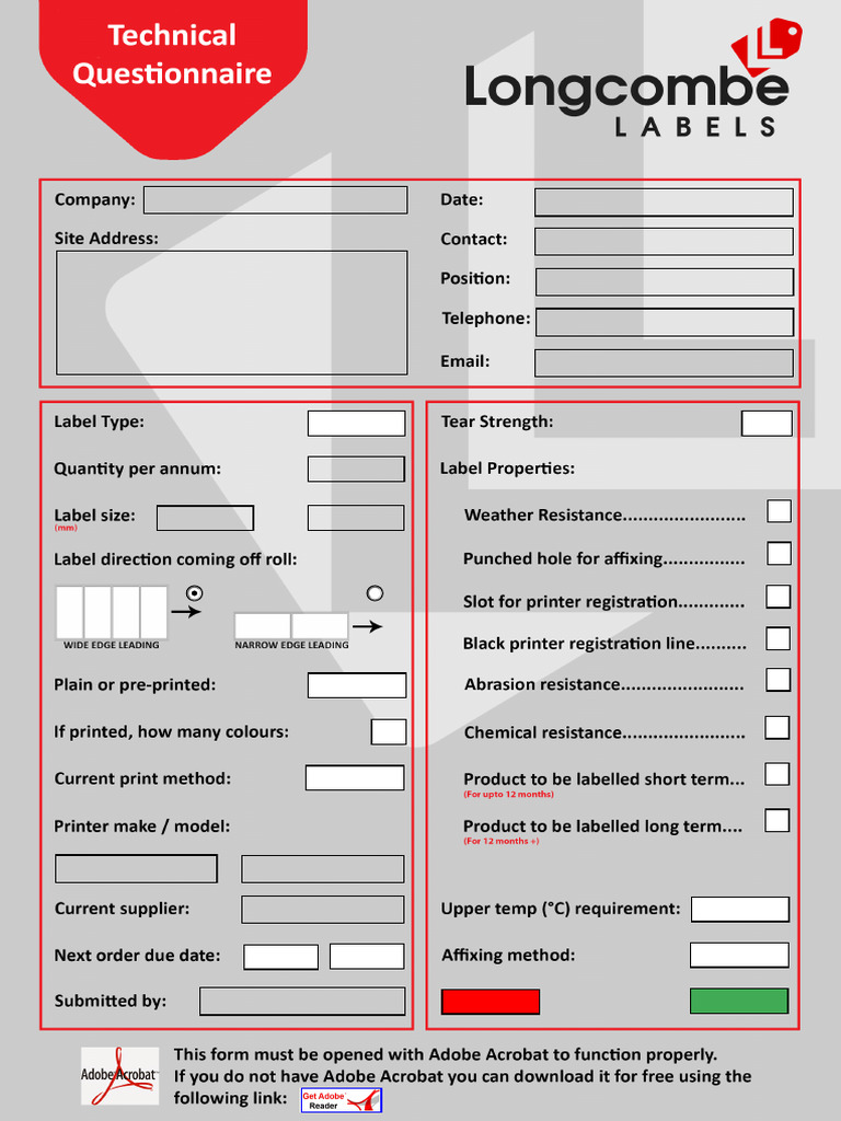 Technical Questionnaire | PDF