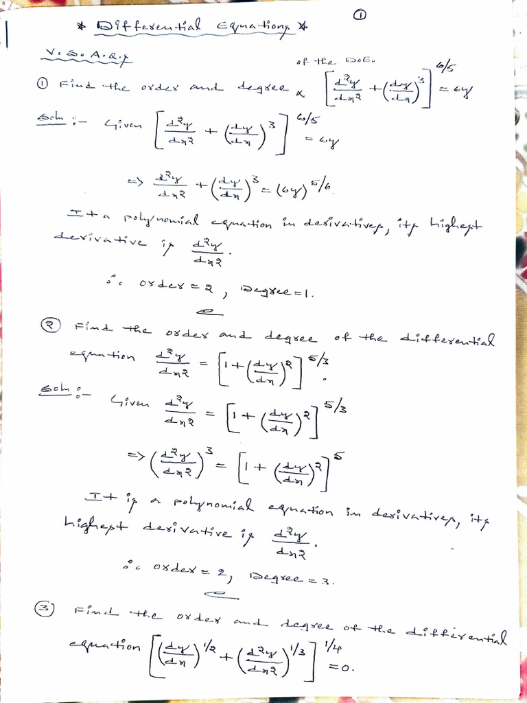 Polynomial Derivatives and Equations | PDF
