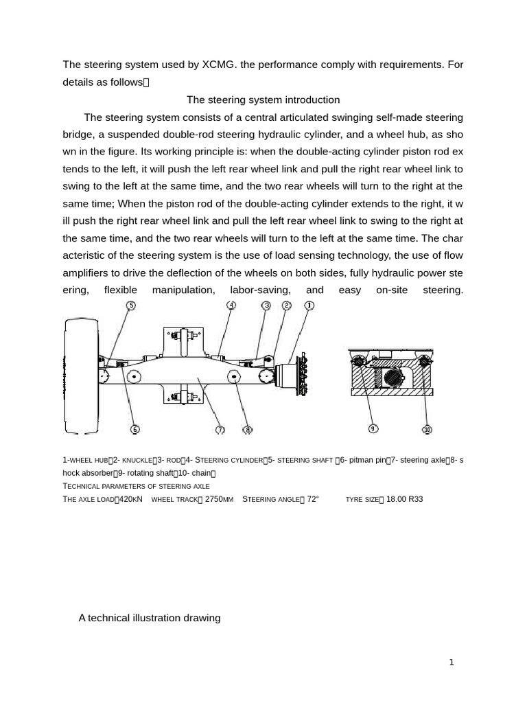 XCMG Steering System Overview | PDF