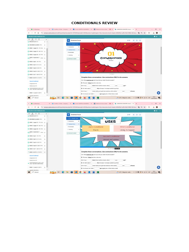 Conditionals Review | PDF