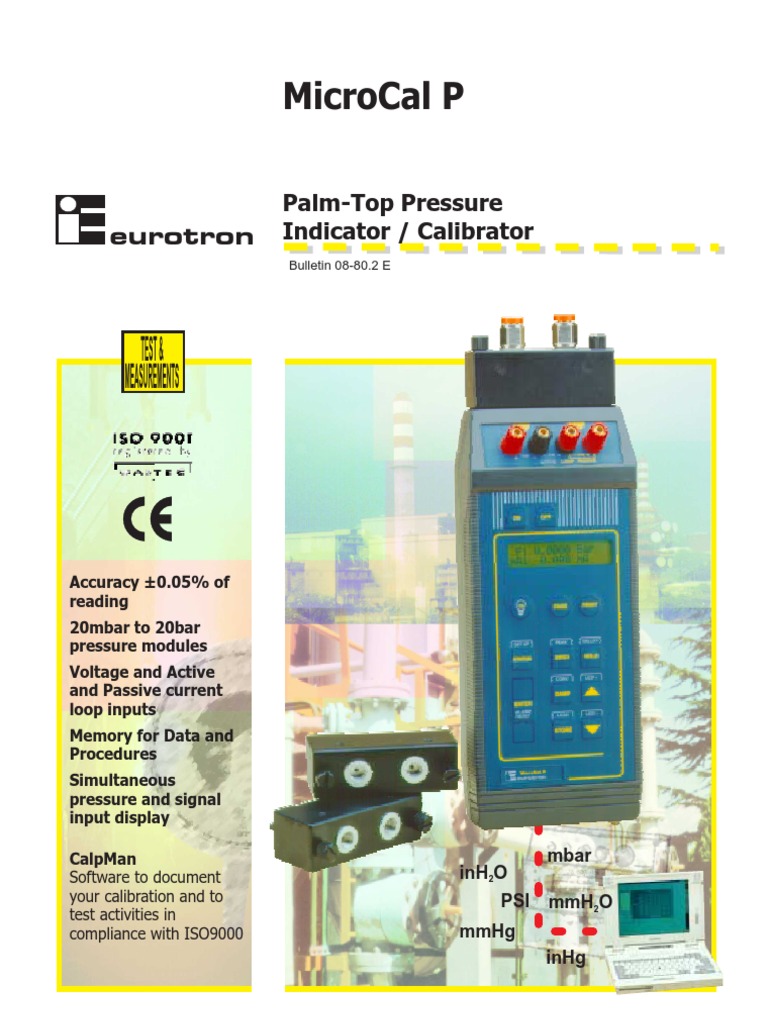 08-80.2 E MicroCal P | Download Free PDF | Calibration | Sensor