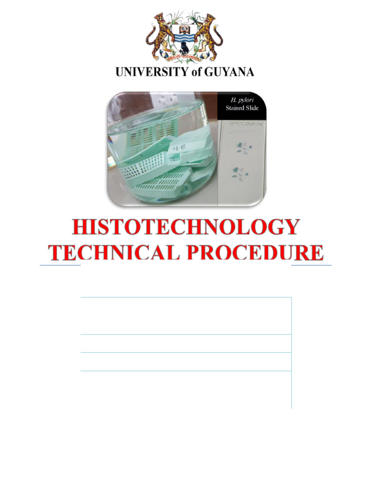 Histotechnology Technical Procedure | PDF | Staining | Histology