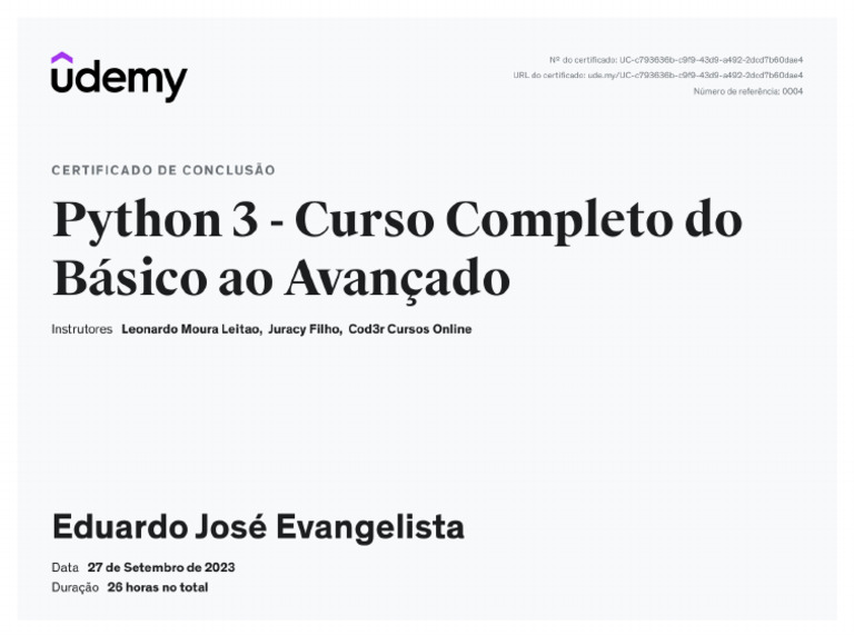 Certificado Python Funcional | PDF