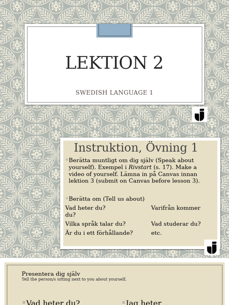 Lektion 2 PP | PDF
