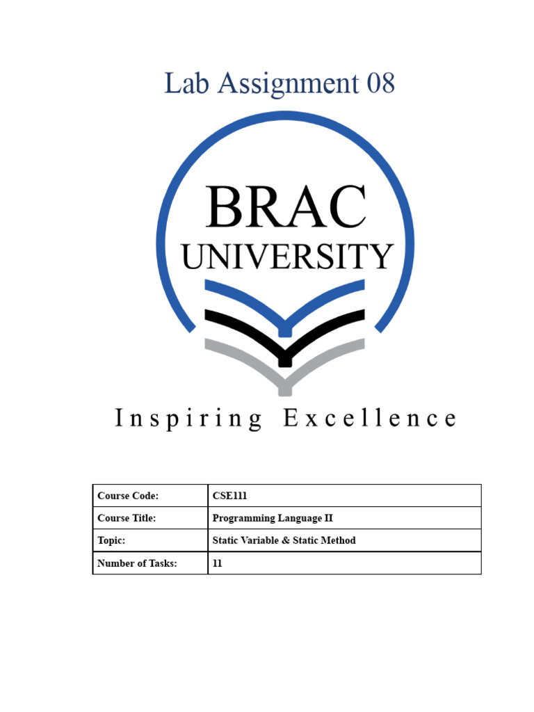 CSE111 Lab Assignment 8 - Summer'24 | PDF | Method (Computer Programming) | Cargo