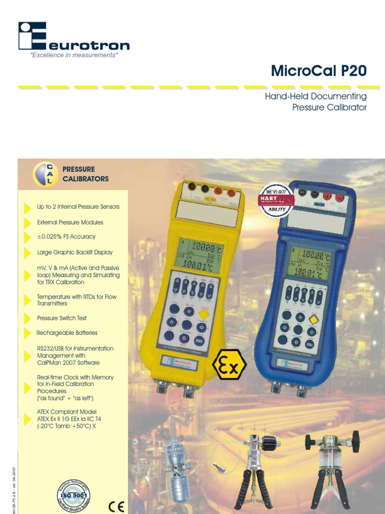 Microcal P20 | PDF | Instrumentation | Calibration