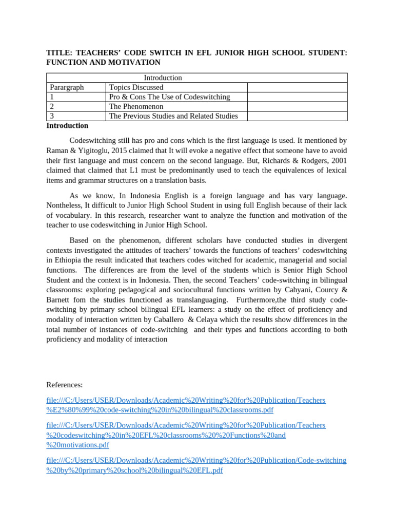 Draft Introduction - Sofia Silvia Husni | PDF | Applied Psychology | Human Communication