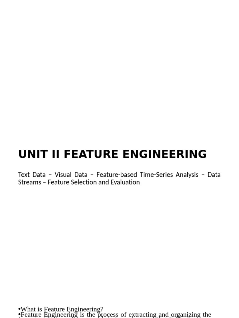 Class PPT - Unit2 | PDF | Time Series | Forecasting