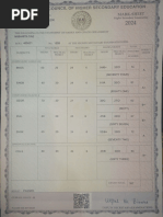 H.S Mark Sheet | PDF | Educational Stages | Secondary Education