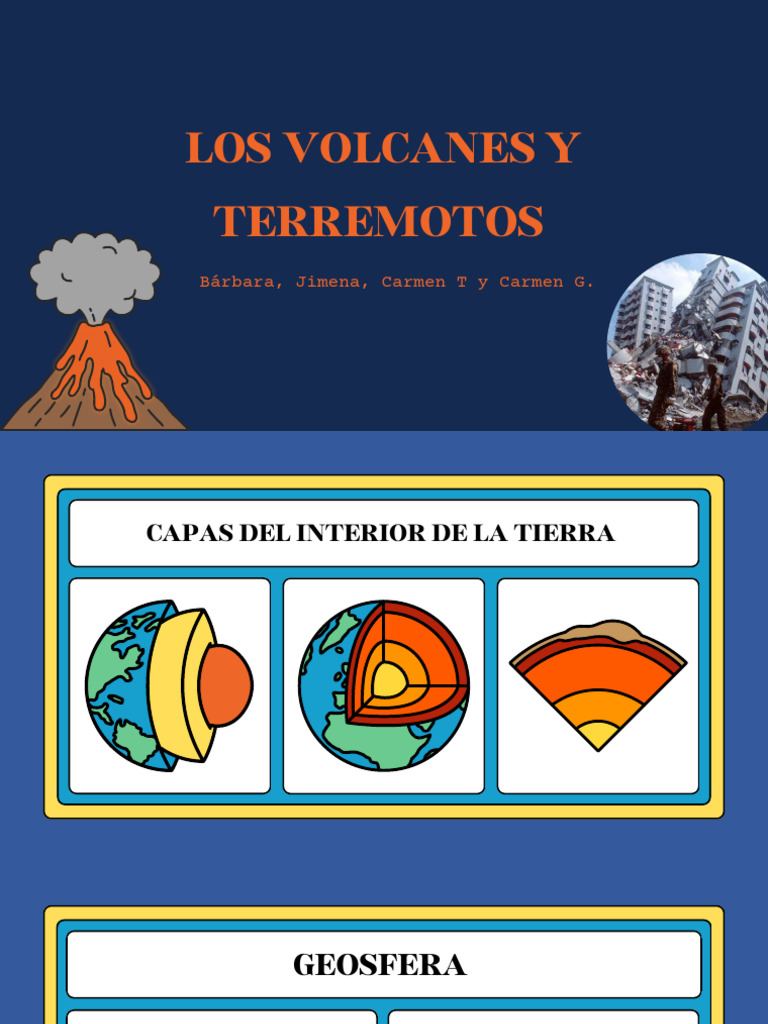 Volcanes y Terremotos: Geosfera | PDF | Volcán | Temblores