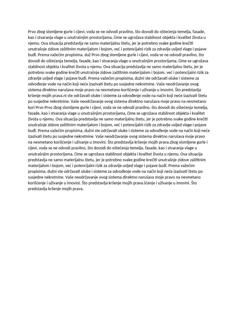 Zahtjev Za Stetu | PDF