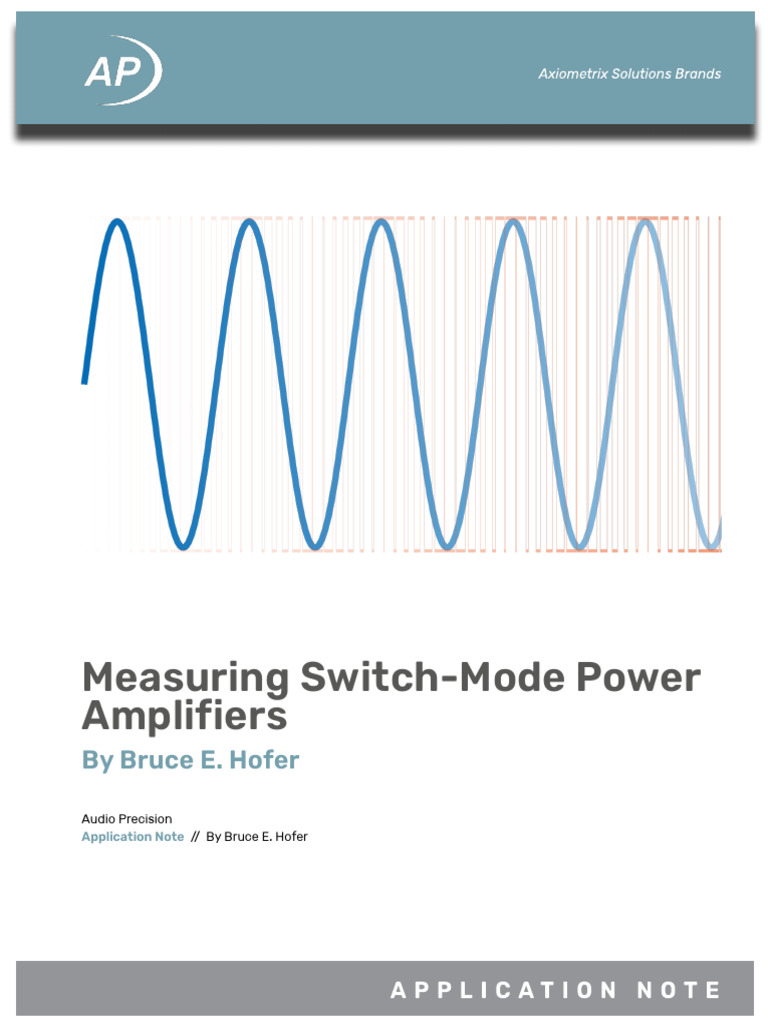 Measuring SwitchMode Power Amplifier Paper | PDF | Amplifier ...