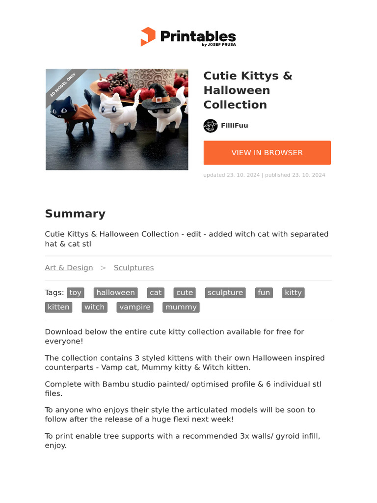 Cutie Kittys Halloween Collection | PDF
