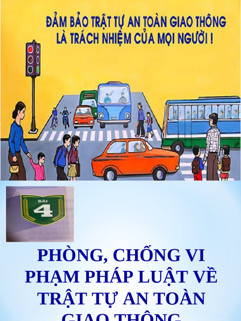 Giao Duc Quoc Phong An Ninh 10bai 4 Phong Chong Vi Pham PL Ve TT ATGT | PDF