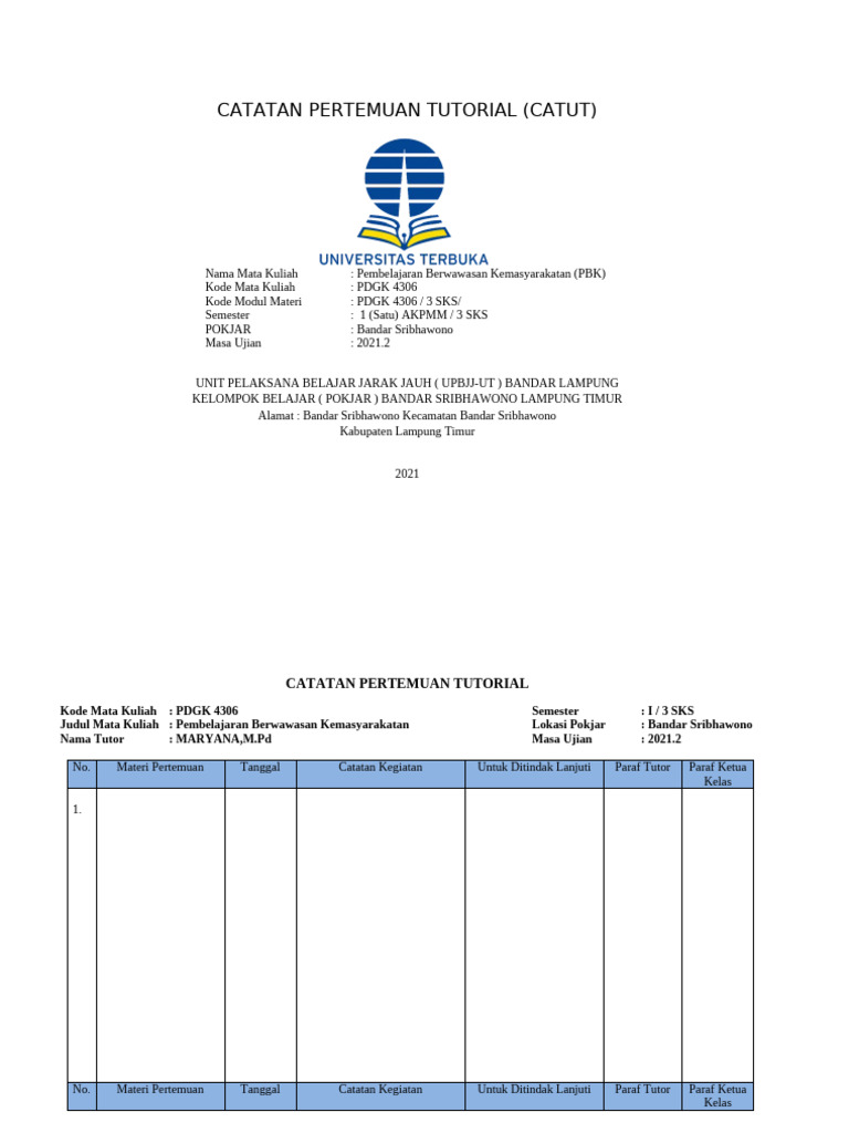 Catut PBK 2021.2 | PDF