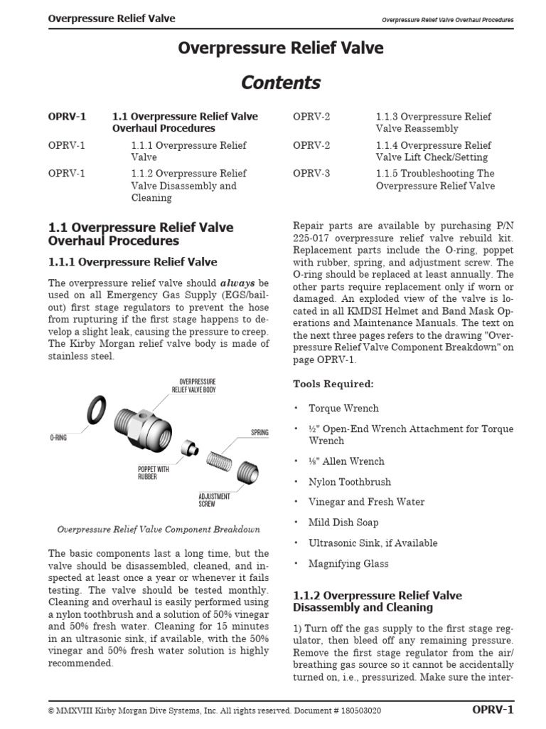 Overpressure Relief Valve Hi | PDF | Valve | Equipment