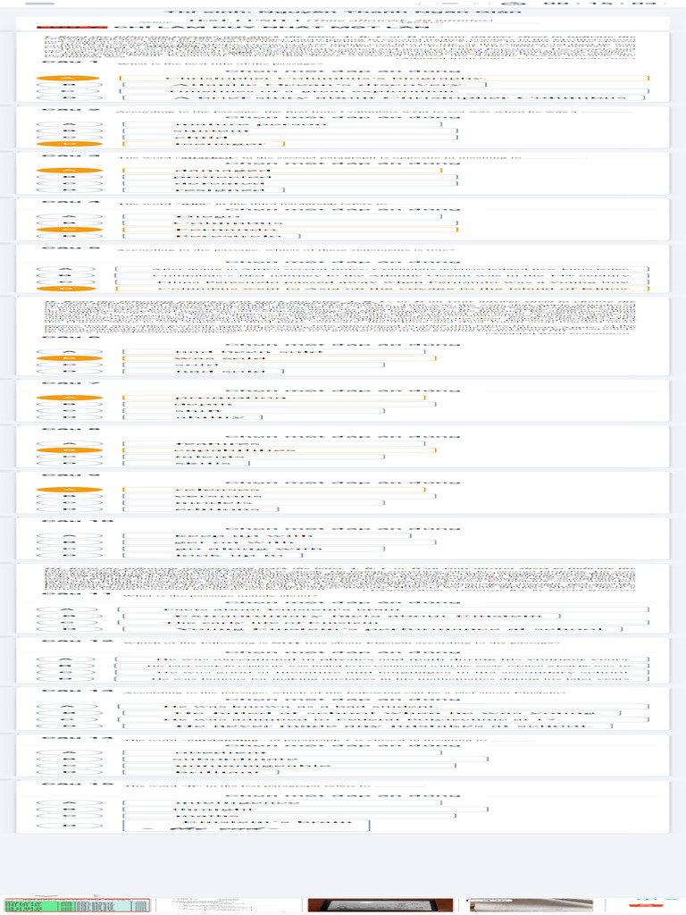 Test 1 Unit 1 (Reading Test) - 12b1 | PDF