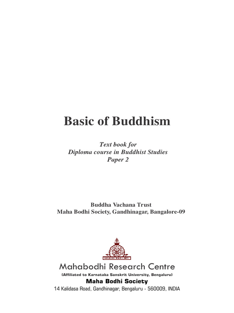 Buddhism Basics | PDF | Noble Eightfold Path | Four Noble Truths