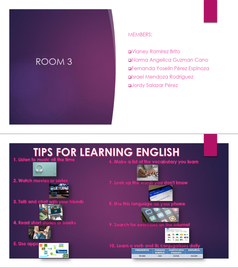 Task 4. Tips For Learning English | PDF