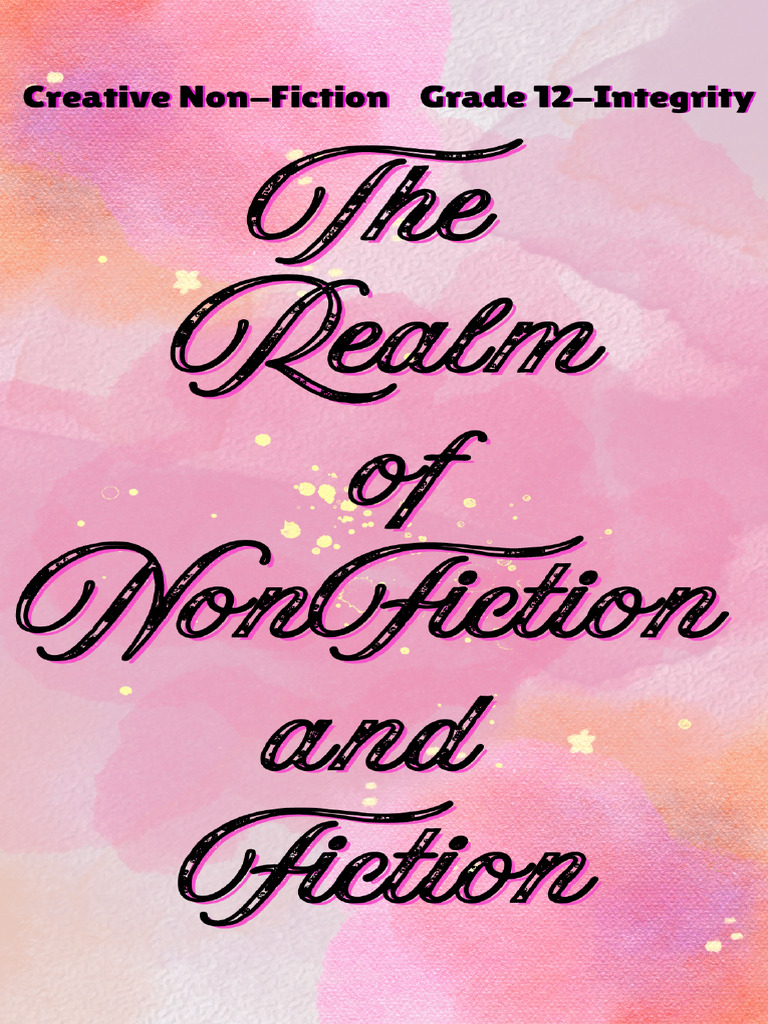 Creative Non-Fiction Grade 12-Integrity PDF | PDF