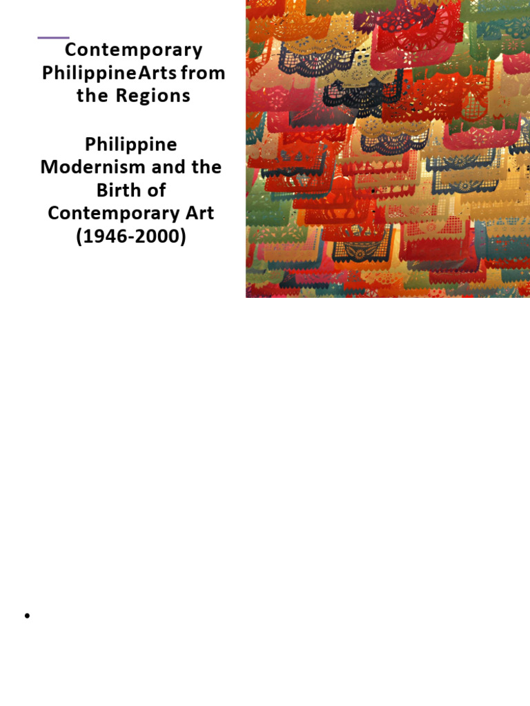 Philippine Modernism and Contemporary Art | PDF | The Arts