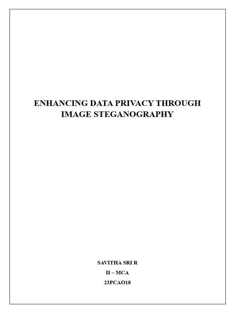 23pca018(Project) | PDF | Key (Cryptography) | Security Engineering