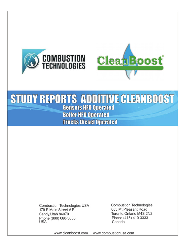 CleanBoost Honduras Study Report Gensets | PDF | Fuel Oil | Engines