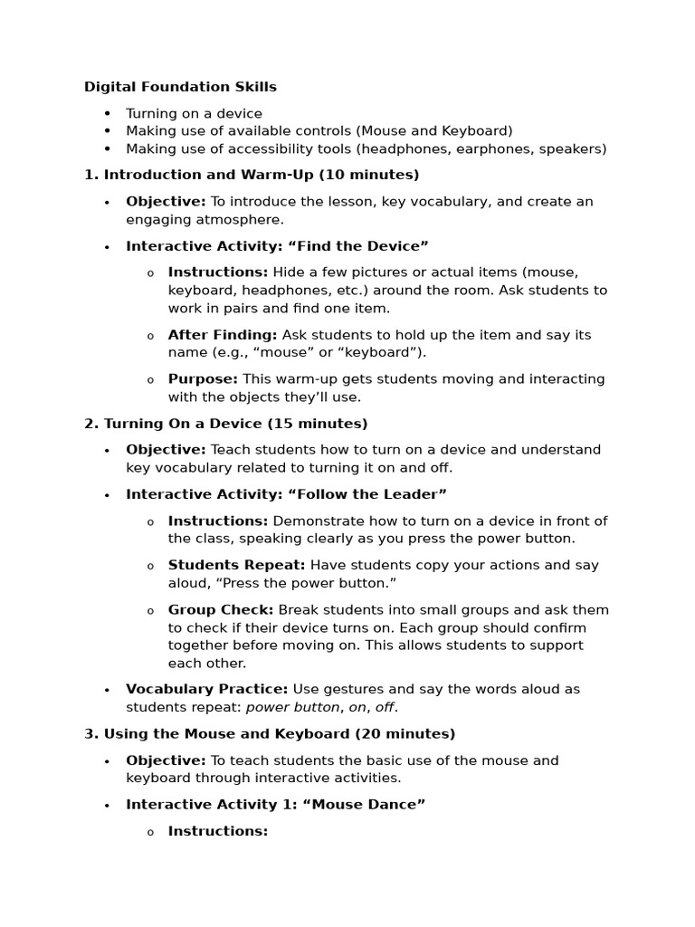 Digital Foundation Skills | PDF | Computer Keyboard | Headphones