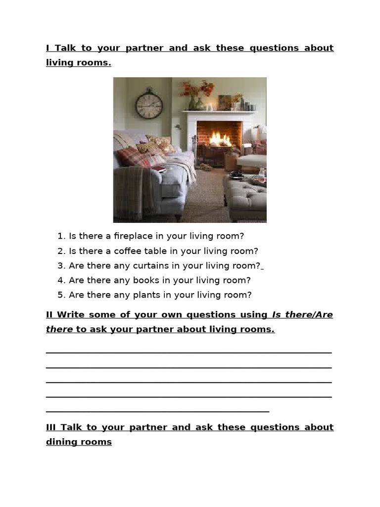 Questions for Living and Dining Rooms | PDF