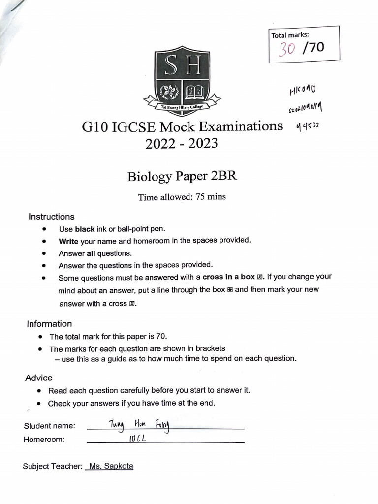 Bio paper 2 | PDF | Gene | Hemoglobin