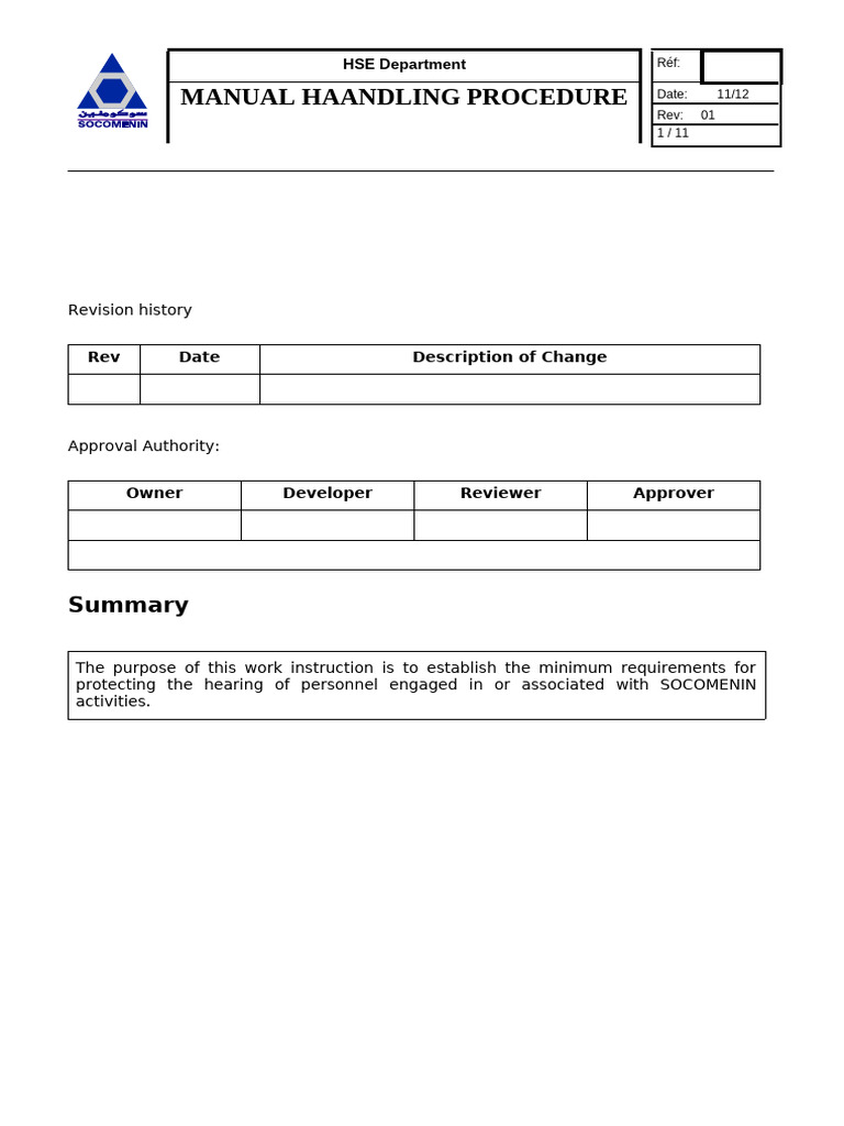 Manual Handling | PDF | Risk Assessment | Risk