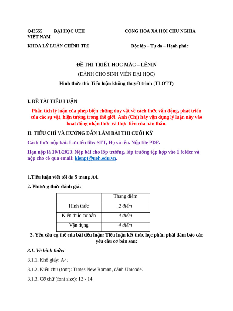 de Thi KTHP Triet ML - k48.D1 | PDF