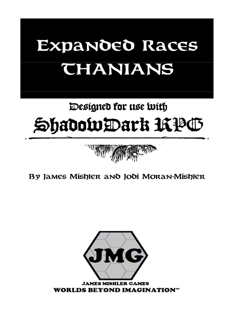 ShadowDark RPG - Expanded Races Thanians | PDF | Copyright | Trademark