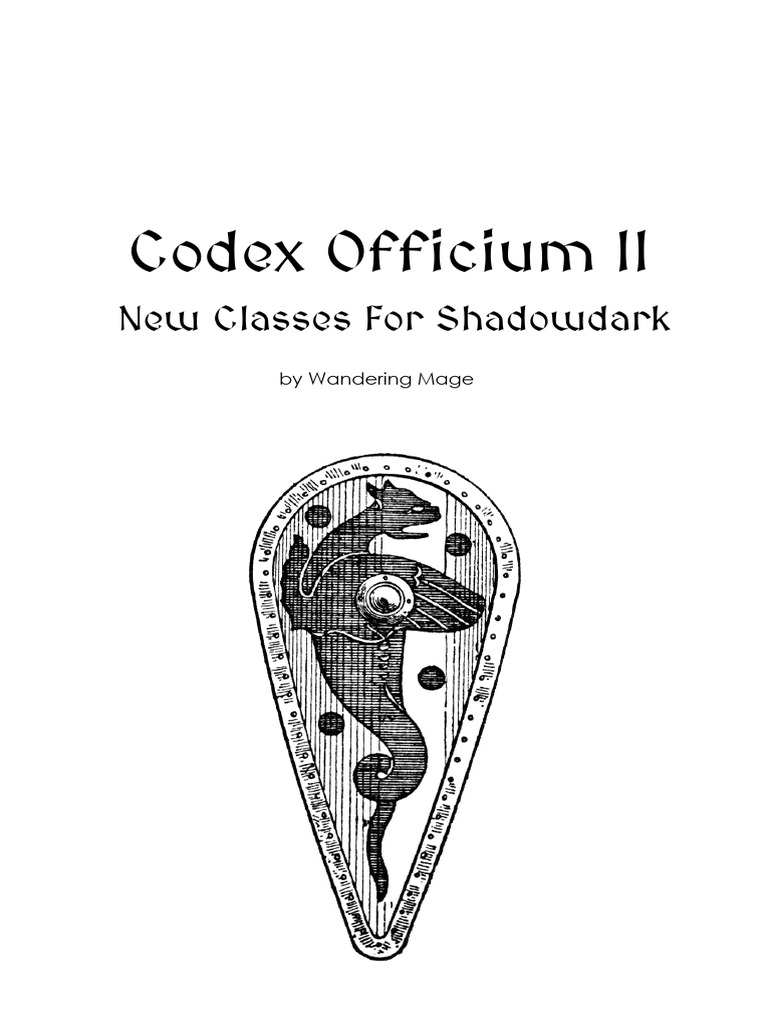 New Classes for Shadowdark RPG | PDF | Creative Commons | Creative ...