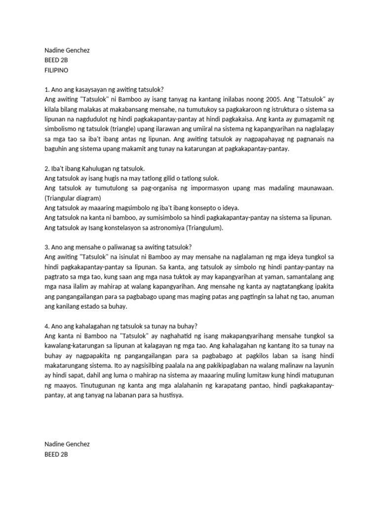 FILIPINO-ACTIVITIES | PDF