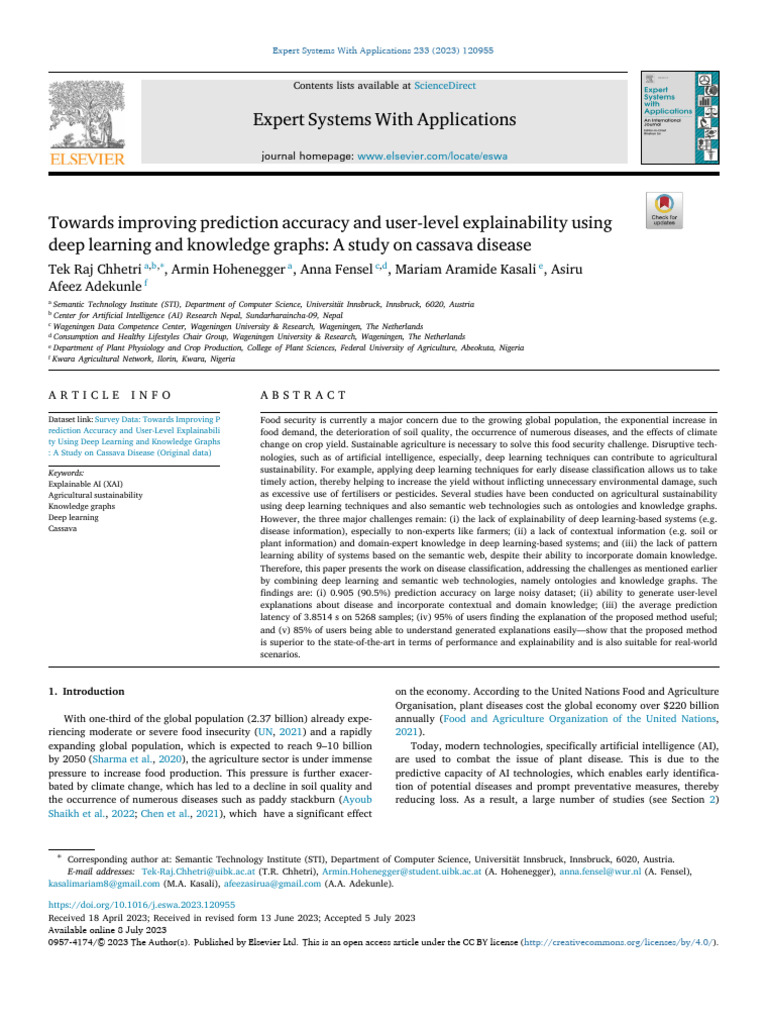 Towards Improving Prediction Accuracy and User Level Expl - 2023 ...