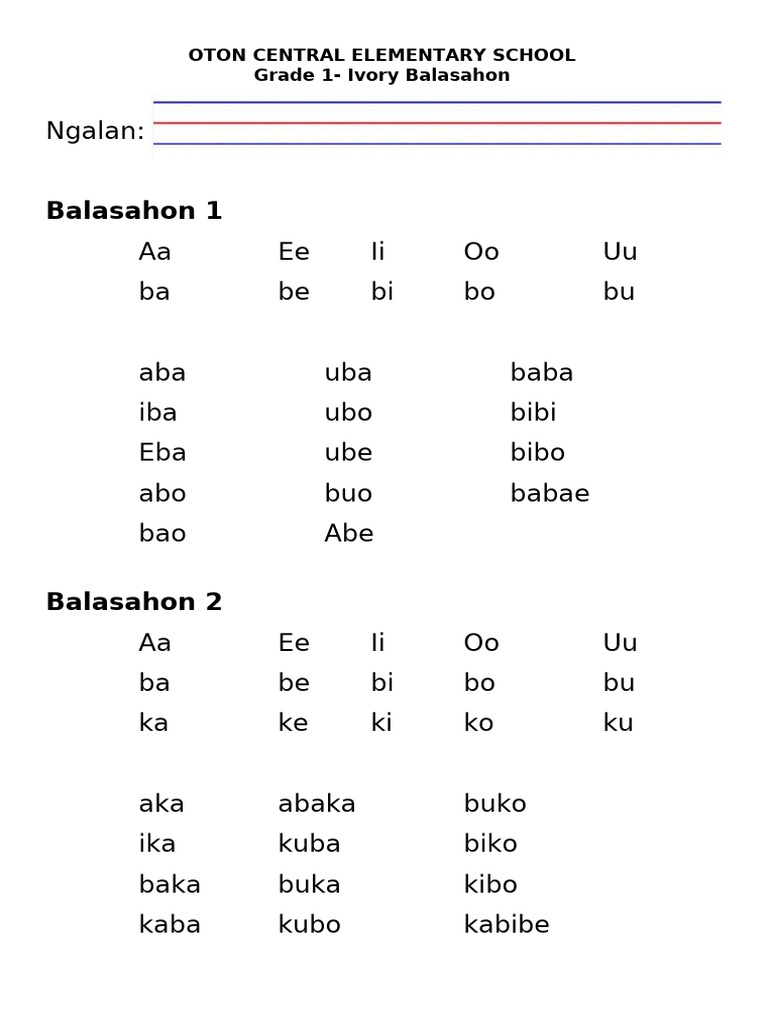 Balasahon 3 | PDF