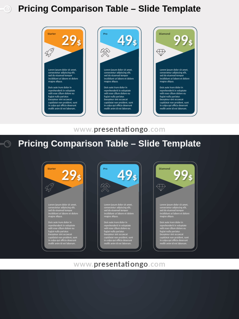 2 1295 Pricing Comparison Table PGo 16 9 | PDF