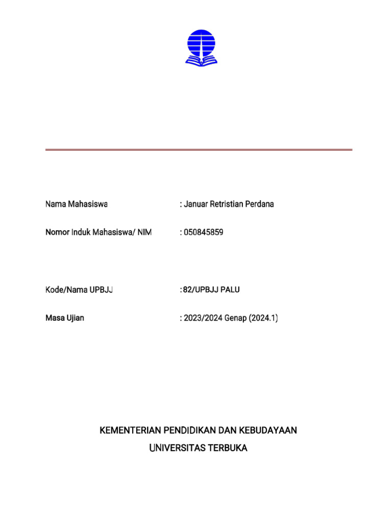 Tugas 2 - ESPA4123 - Statistika Ekonomi - Januar Retristian Perdana ... Tugas 2 - ESPA4123 - Statistika Ekonomi - Januar Retristian Perdana ...
