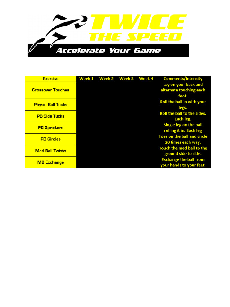 Core Workout Plan for Fitness Enthusiasts | PDF