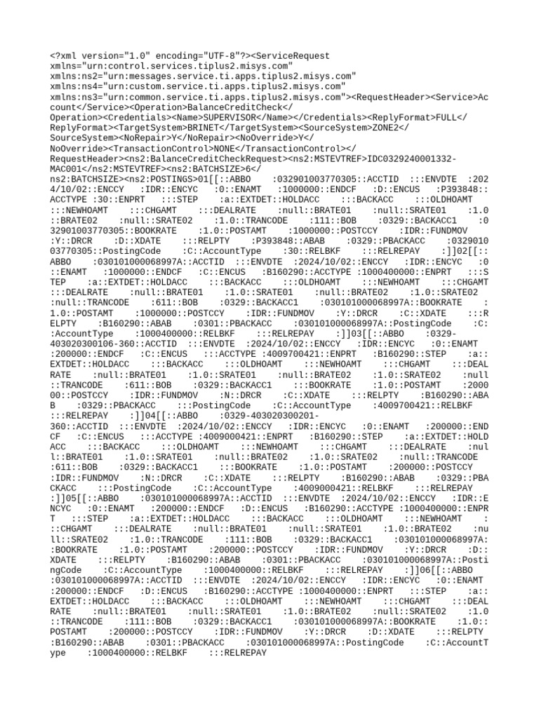 IDC0329240001332-MAC001 Pokok-charges1-Charges2 Debet CA | PDF | Character Encoding | Encodings