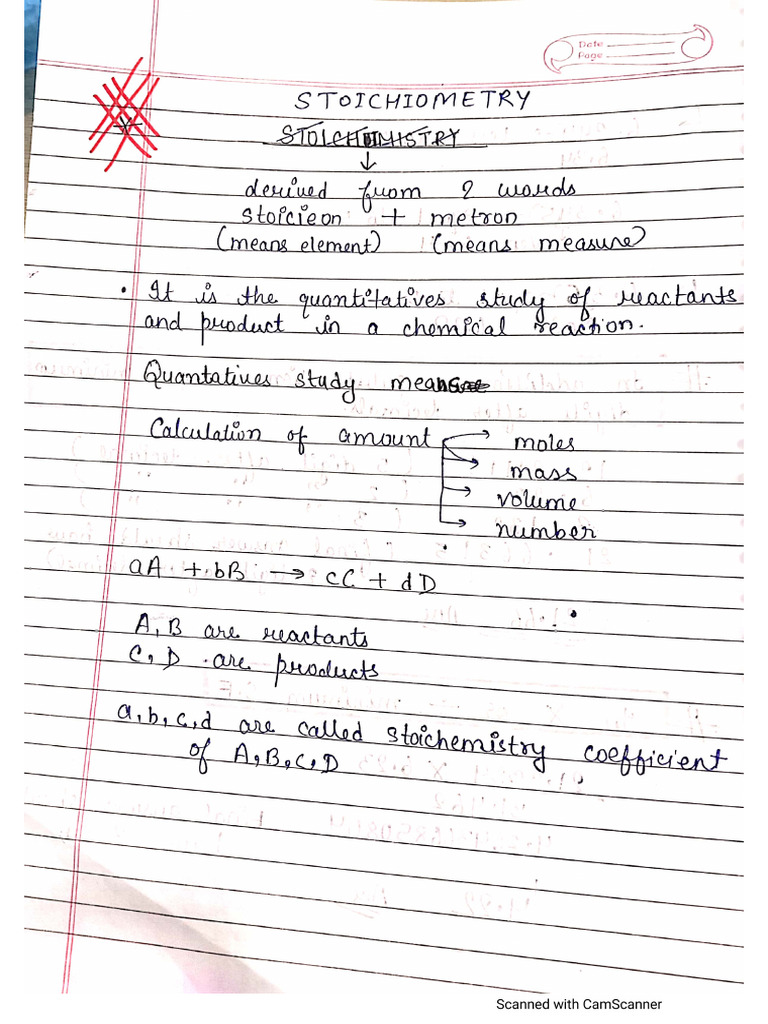 Stoichiometry | PDF