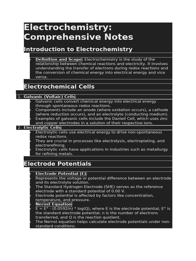 CHEM 2 | PDF | Electrochemistry | Electrode