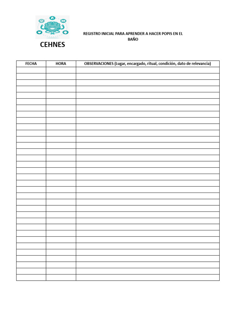 Registro Inicial para Popis | PDF