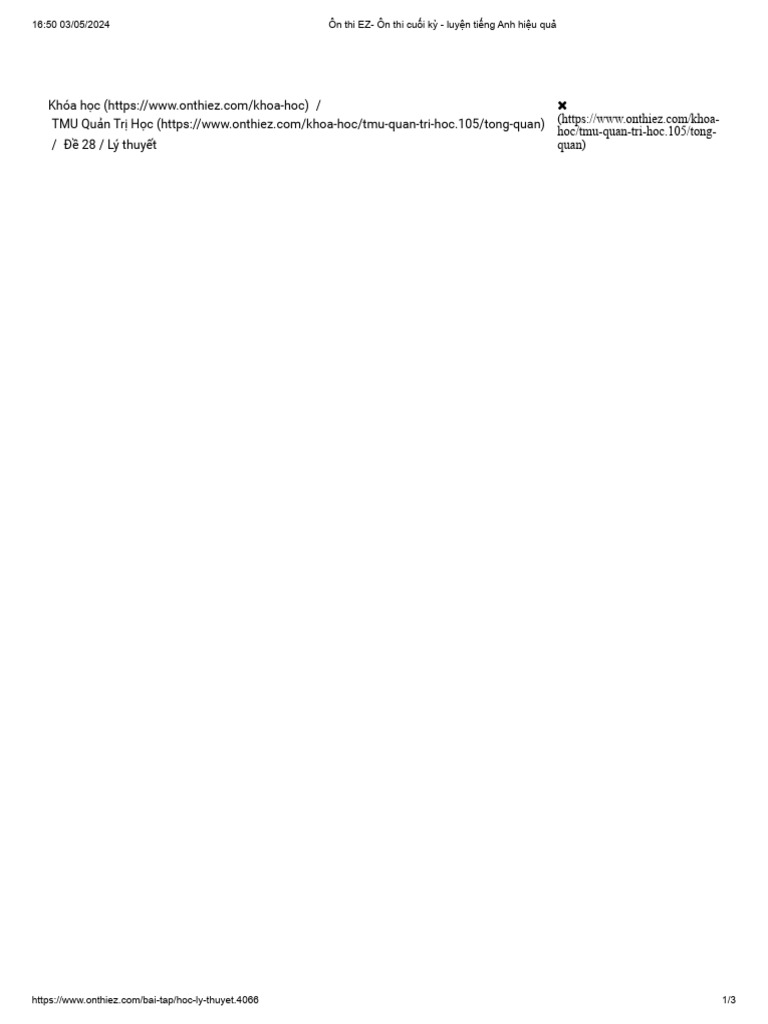 Giai Bai Tap Tinh Huong QTH | PDF